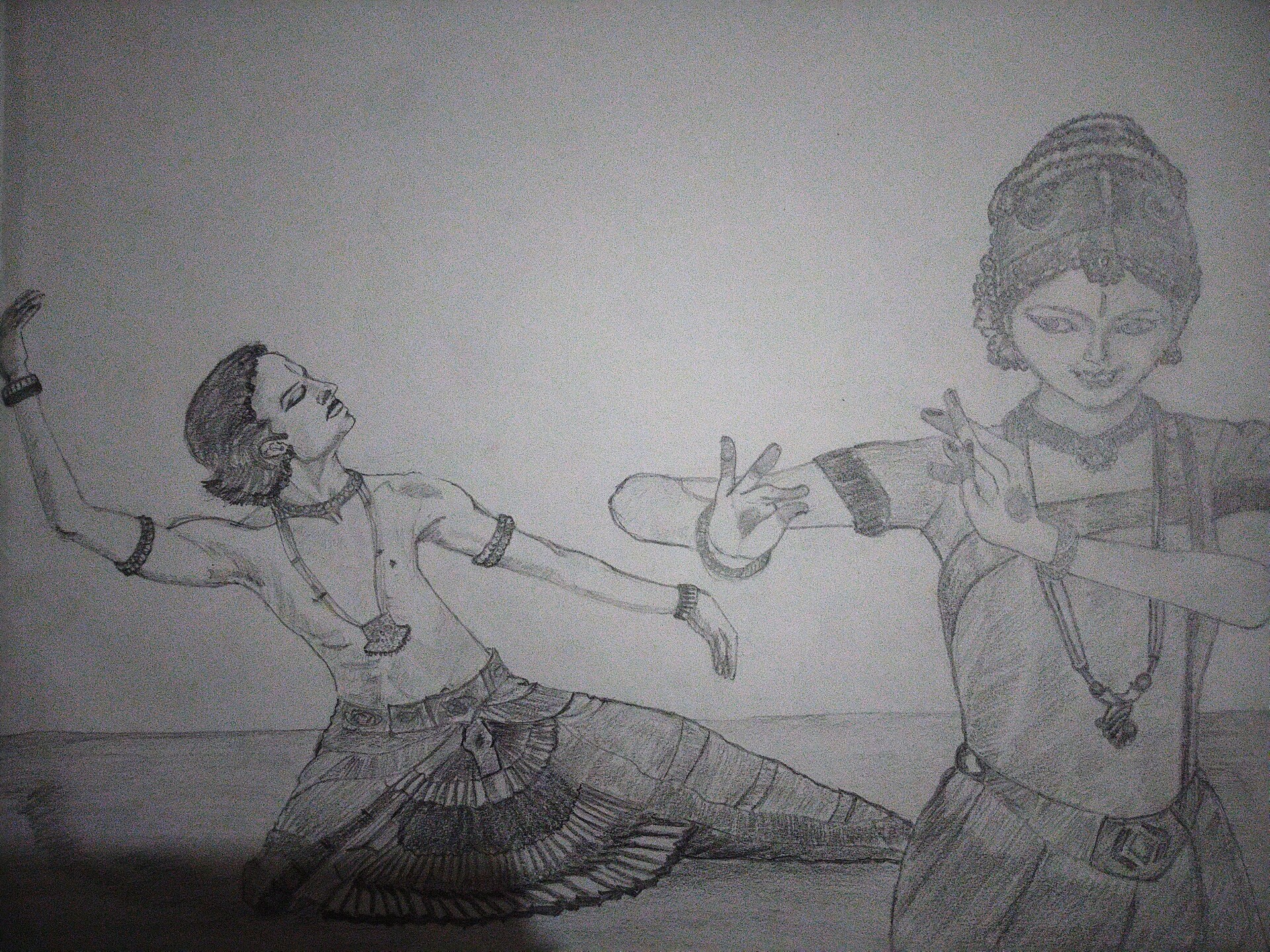 indian dance forms drawing