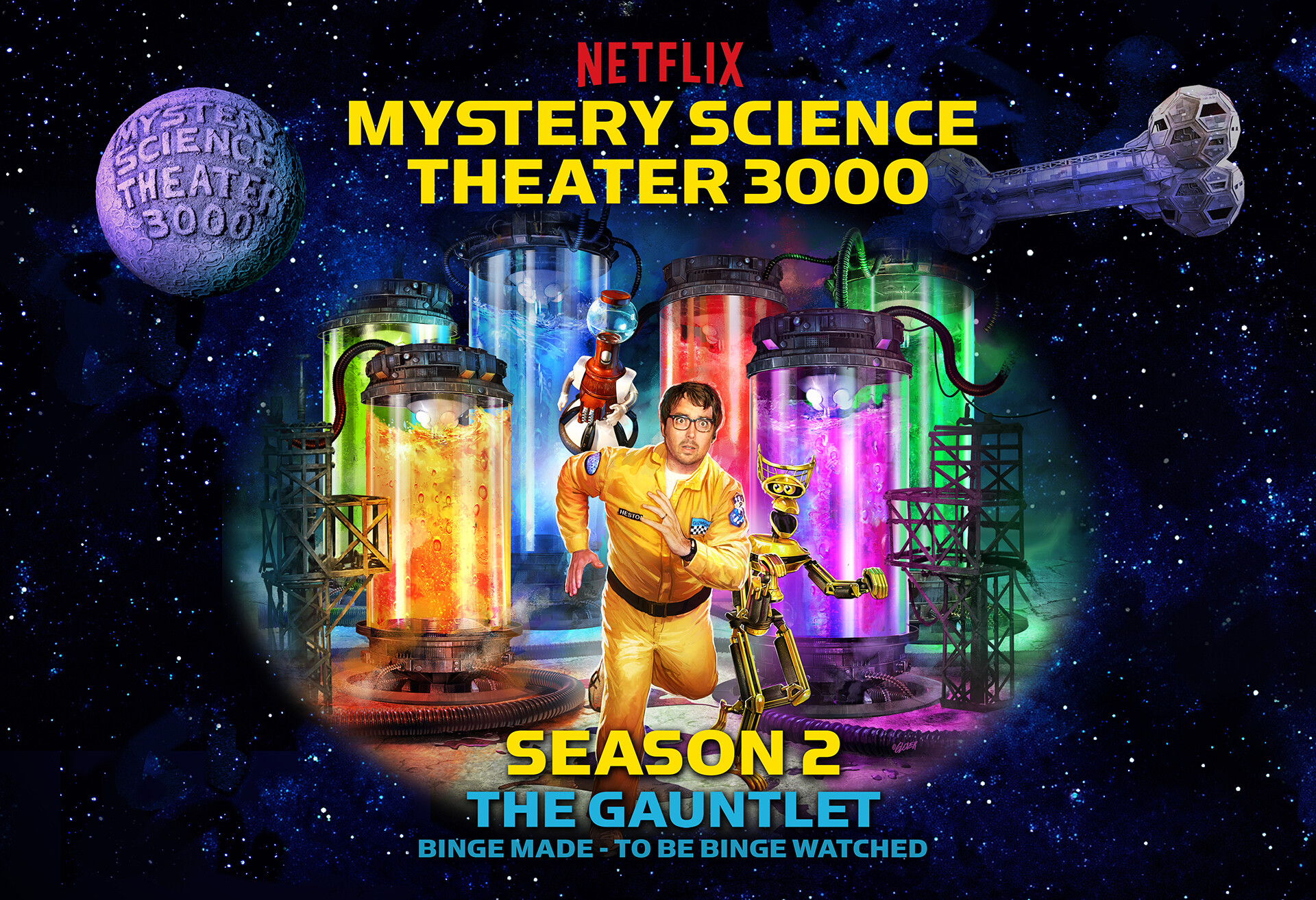 Gary Glover - Mystery Science Theater 3000 Live Show and Netflix posters.