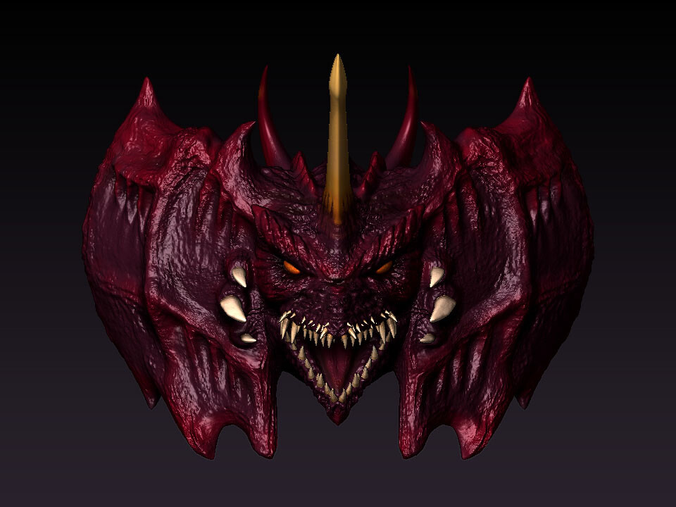 ArtStation - Destoroyah 3D head model