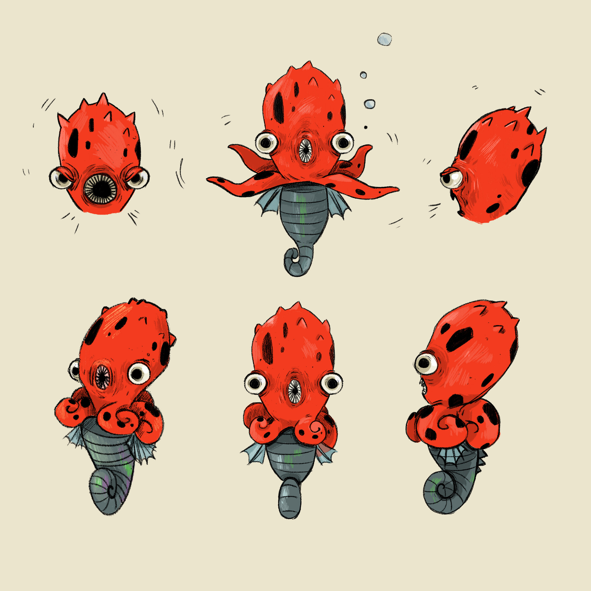ArtStation - Water creatures