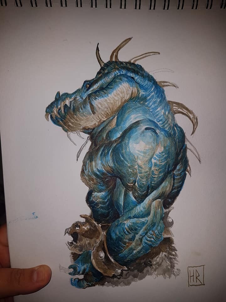 ArtStation - DND Half-dragon