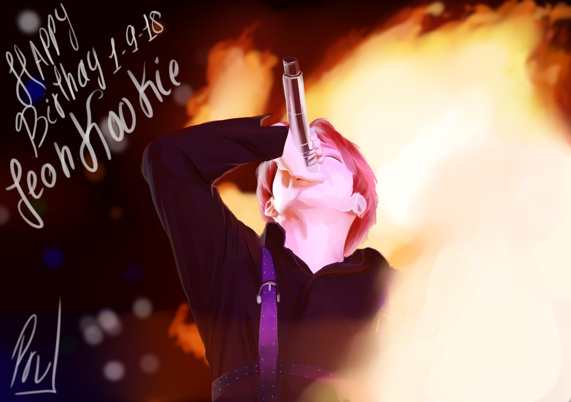 ArtStation - Jungkook — BTS [Fire]