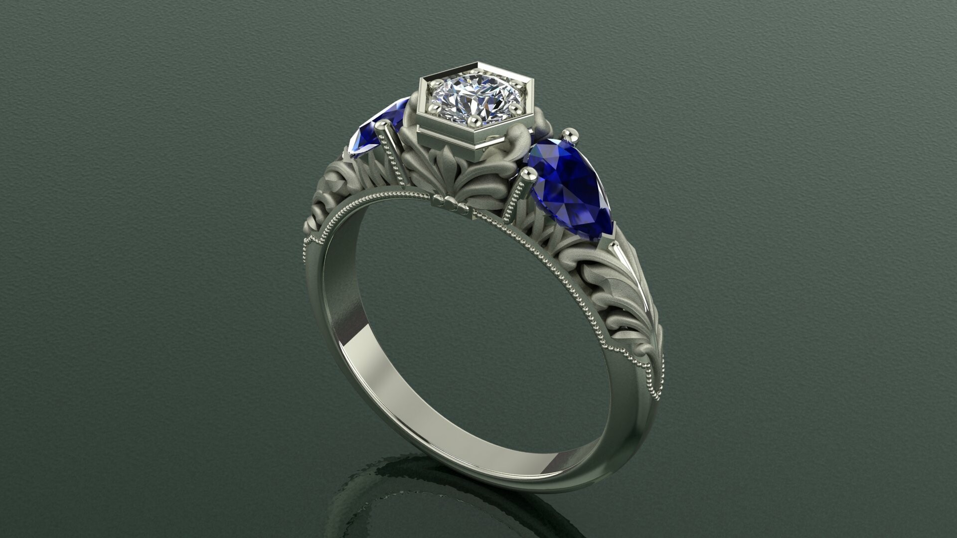 ArtStation - 3D Engraving Ring Design