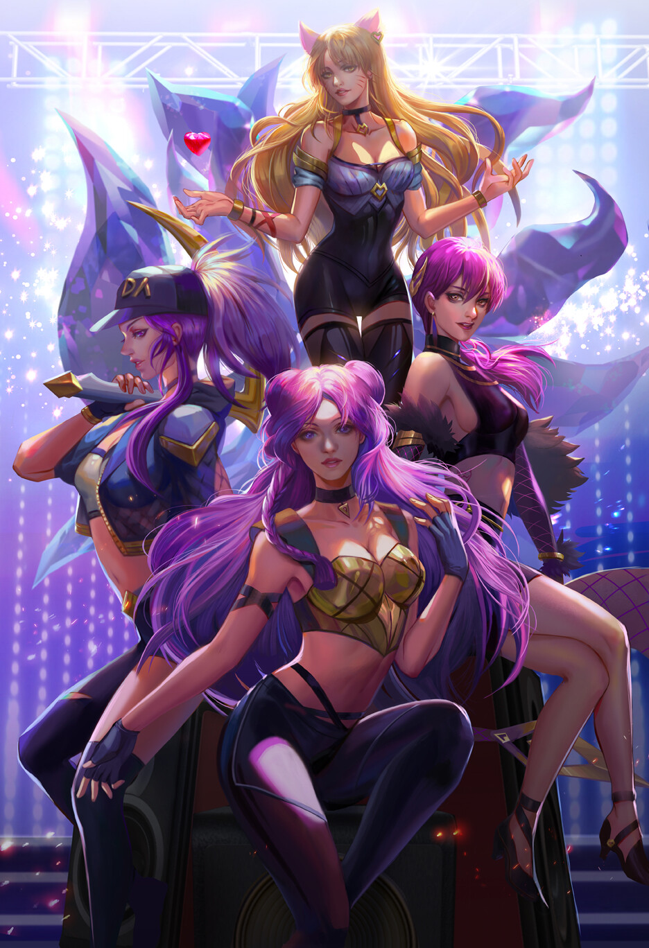 ArtStation - K/DA fan art set