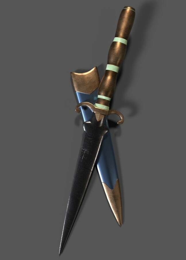 ArtStation - Dagger With Jade Hilt