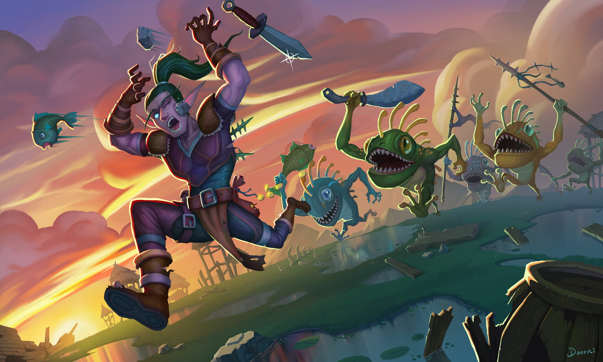 ArtStation - 湿地的噩梦