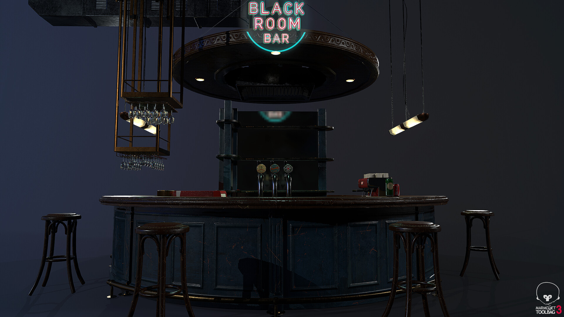 ArtStation - Black Room Bar