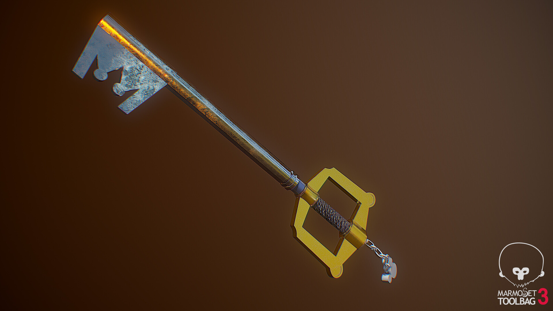 Thaddeus Trevin Yapinski - Kingdom heart Sora's Keyblade 3D modelling