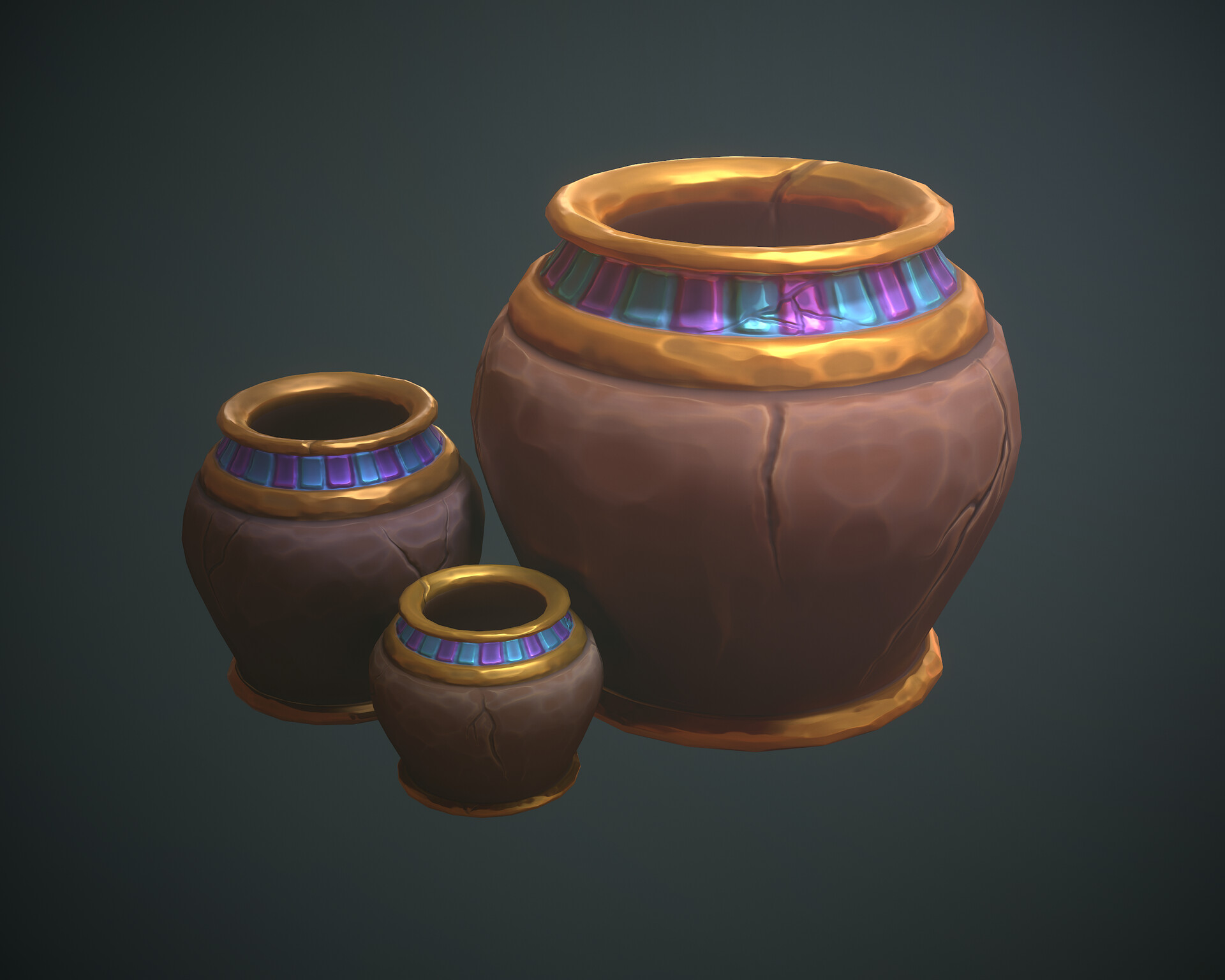 ArtStation - Stylized Clay Pot