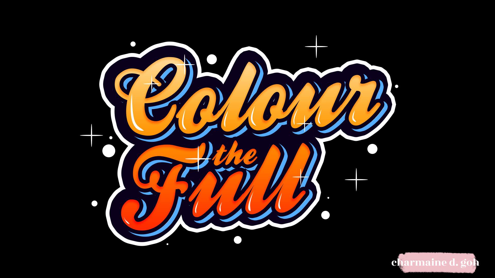 colourful typography