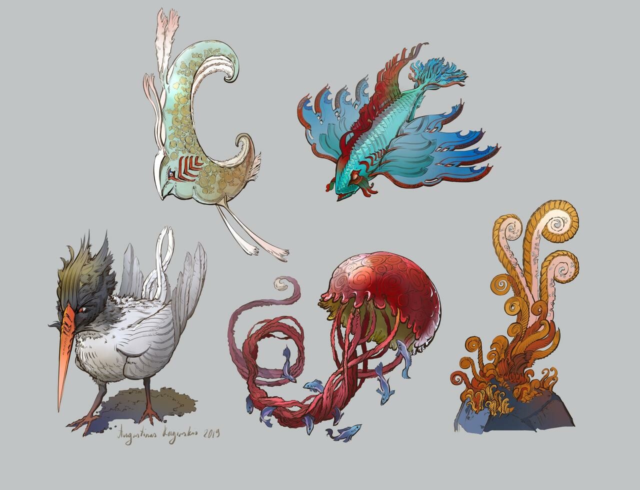 ArtStation - Funky Sea Animals