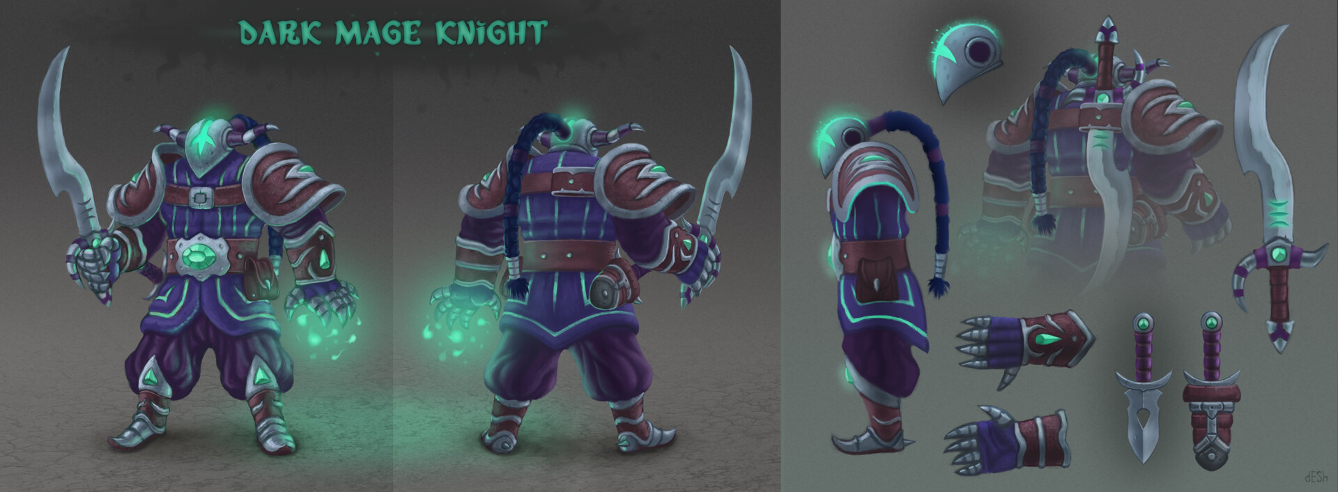 ArtStation - Dark Mage Knight