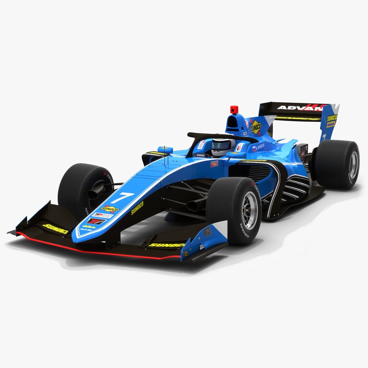 ArtStation - UOMO Sunoco Team LeMans #7 Super Formula Season 2019 3D model