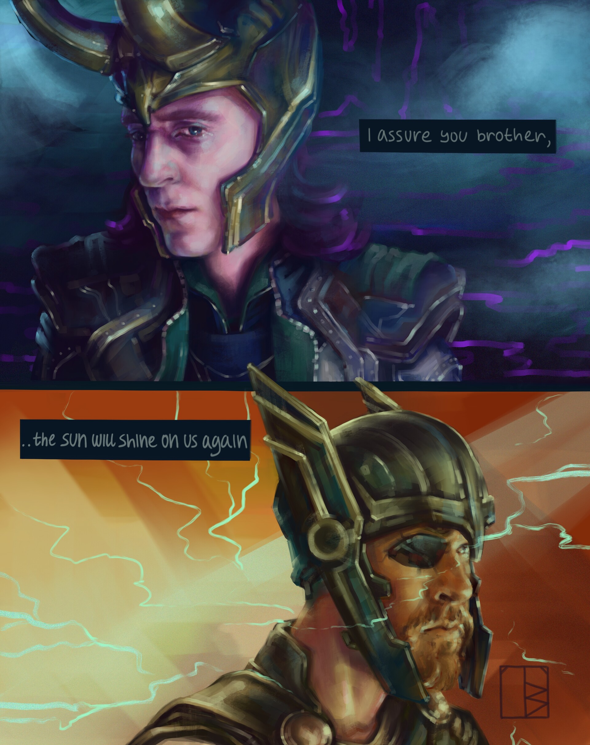 ArtStation - Loki and Thor (Ragnarok)