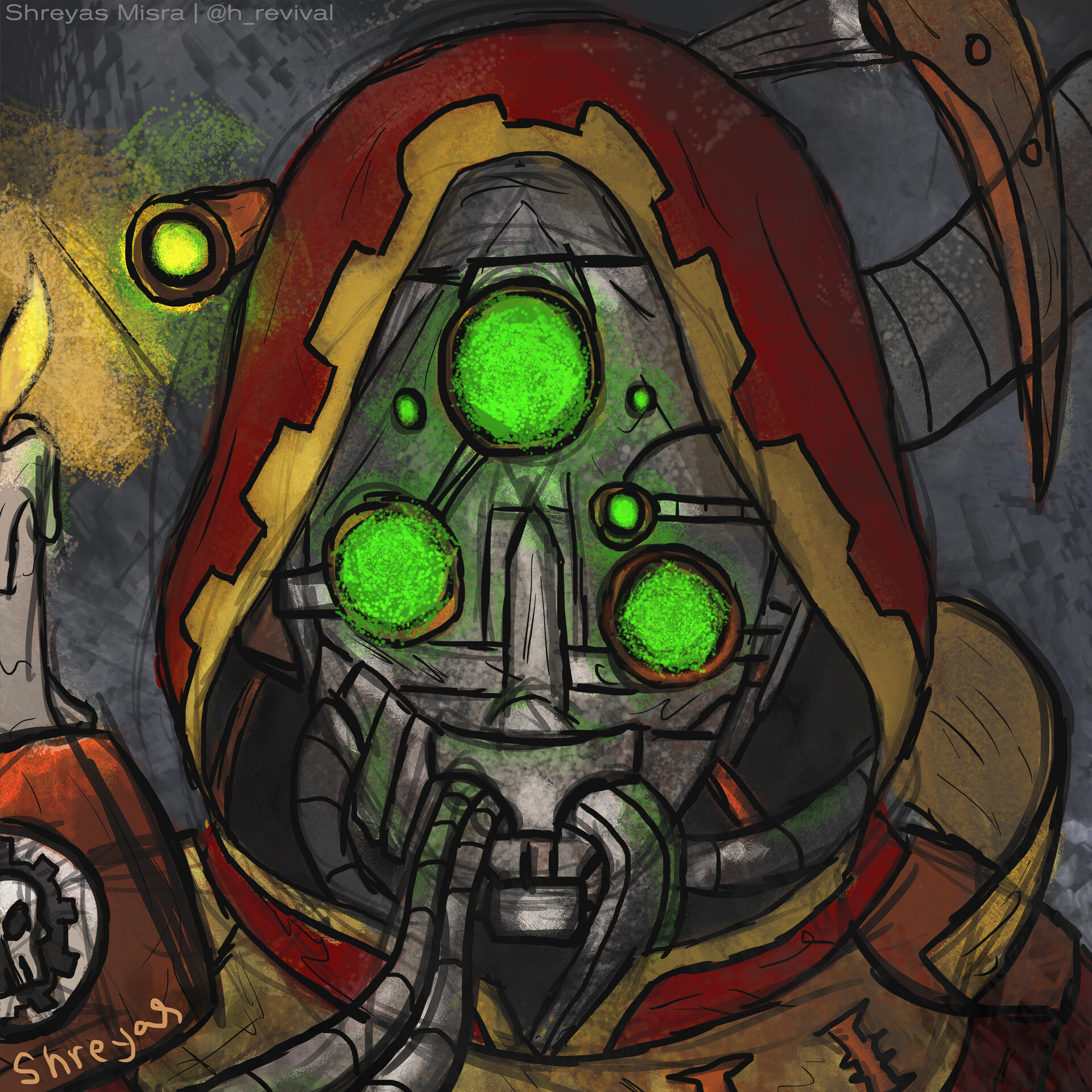 ArtStation - Mechanichus Tech-Priest | Warhammer 40k