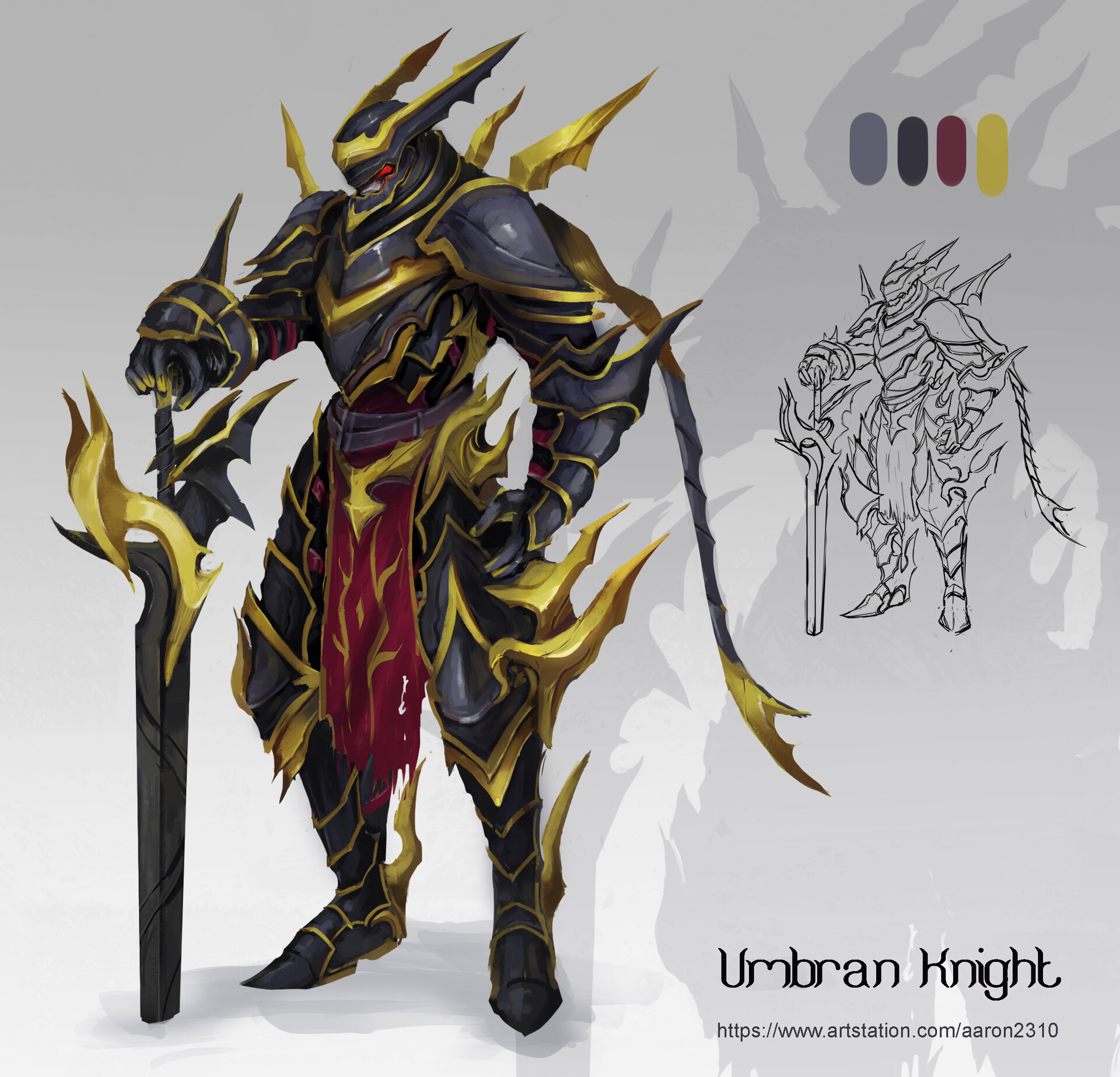 ArtStation - Umbran Knight Concept