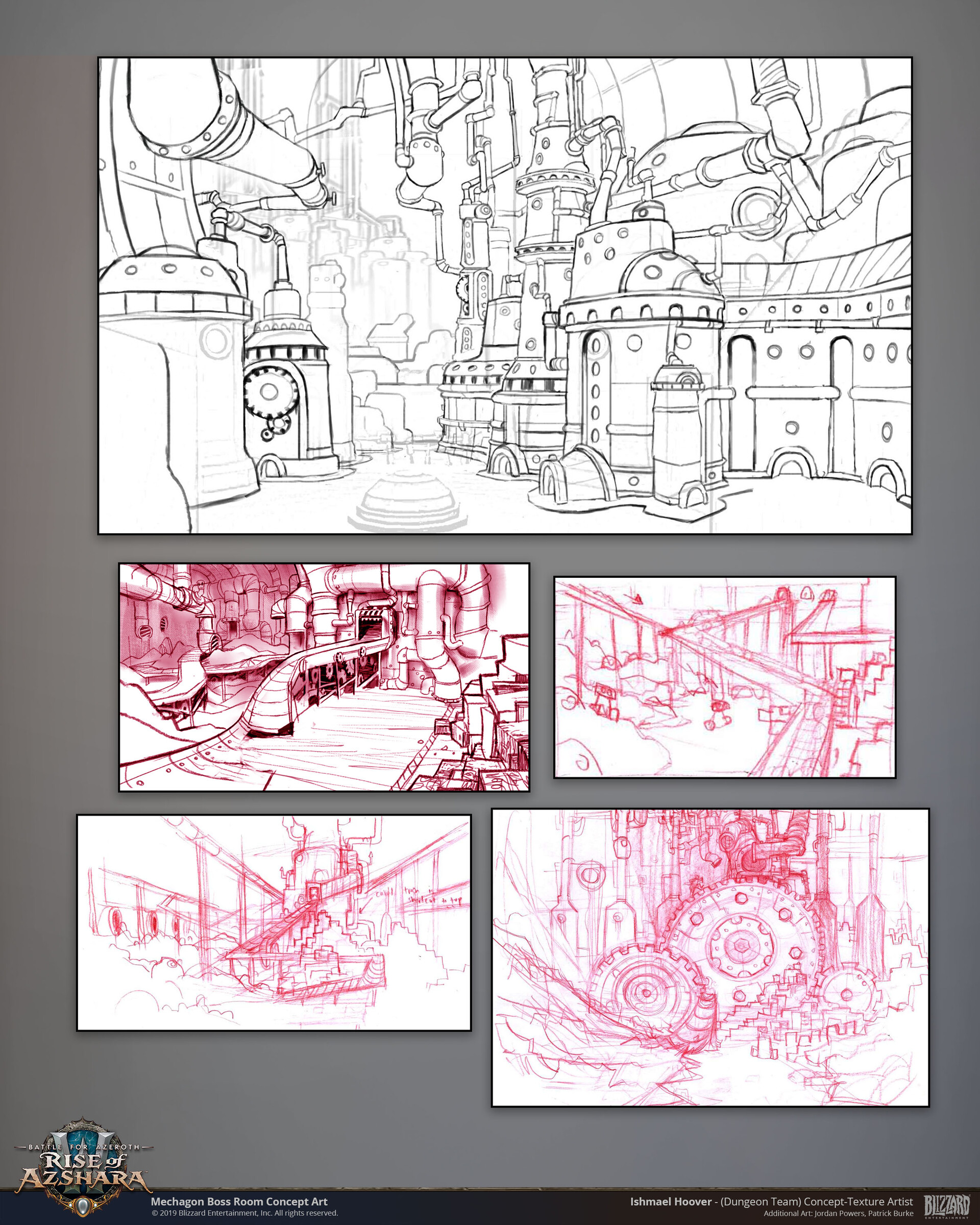 ArtStation - Mechagon Line Art Concepts