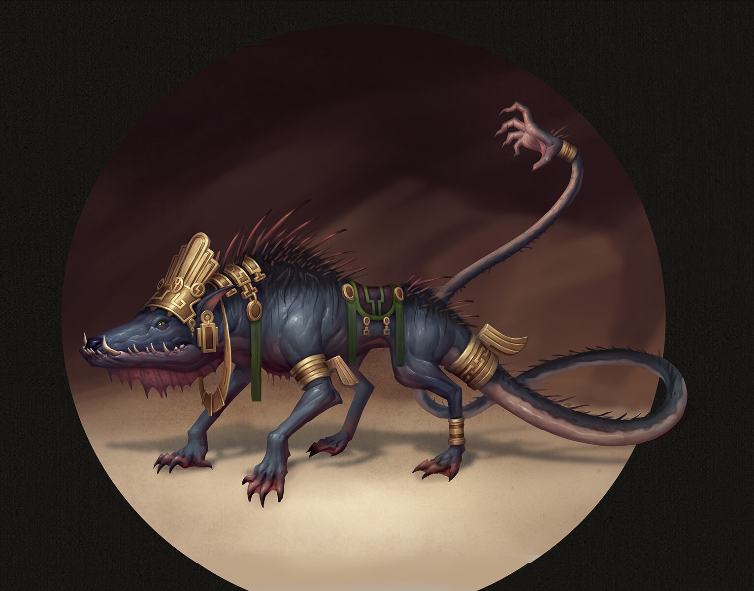 ArtStation - Ahuizotl Creature Concept