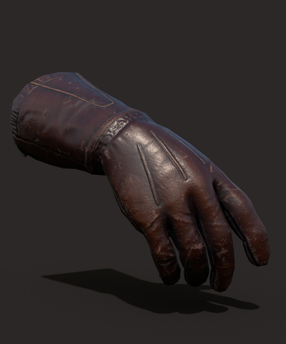 ArtStation - RAF Glove Study (Modeling, Topology, Texture, Rig)