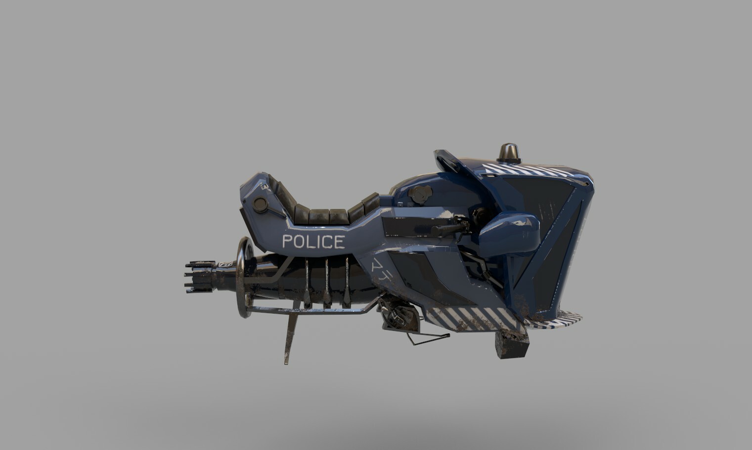 ArtStation - SciFi Police Bike