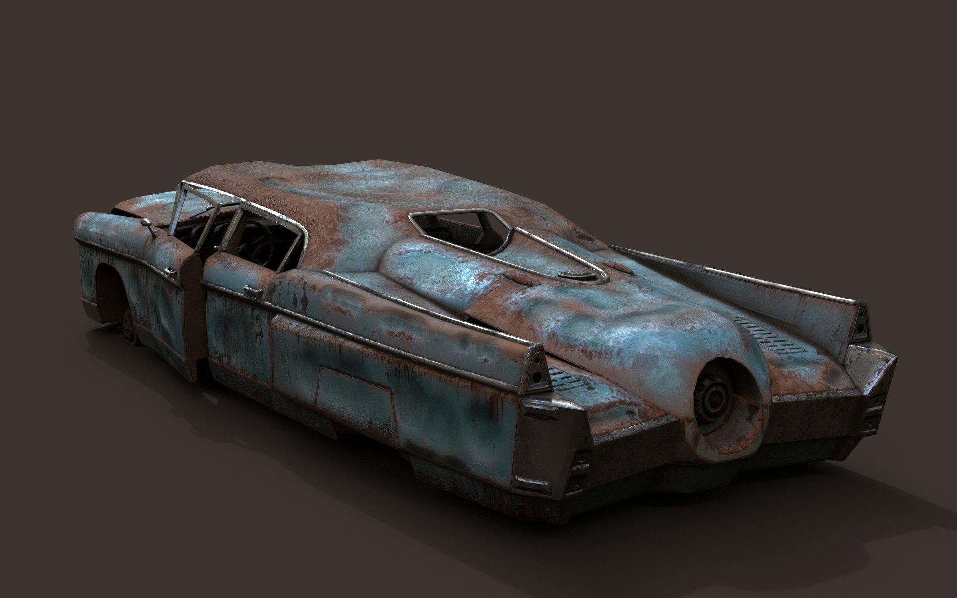 Renafox3D - Fallout 4: New Vegas - Corvega Sedan