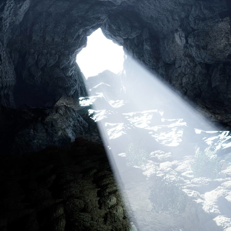 ArtStation - Cave made from a rock in Unreal Engine 4