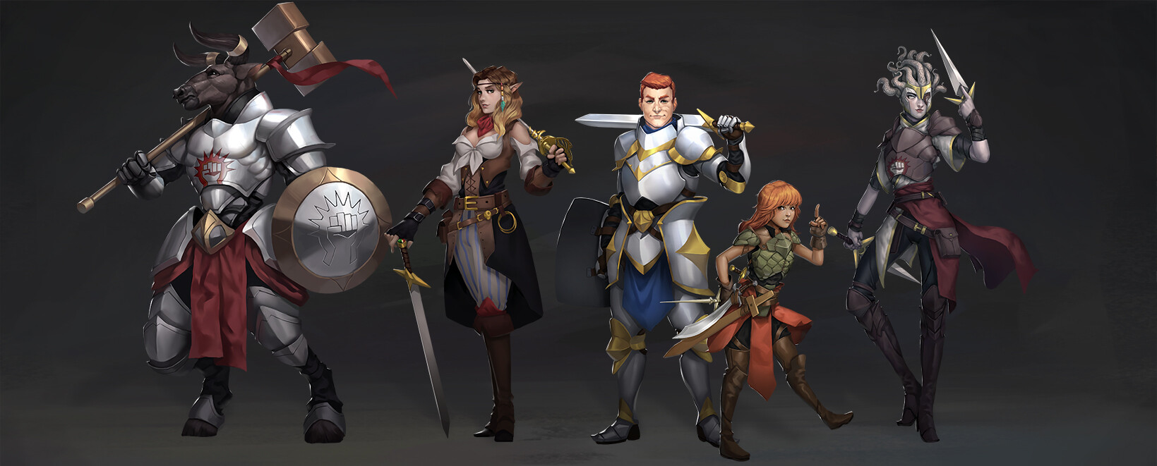 ArtStation - Dungeons and Dragons Heroes VIII