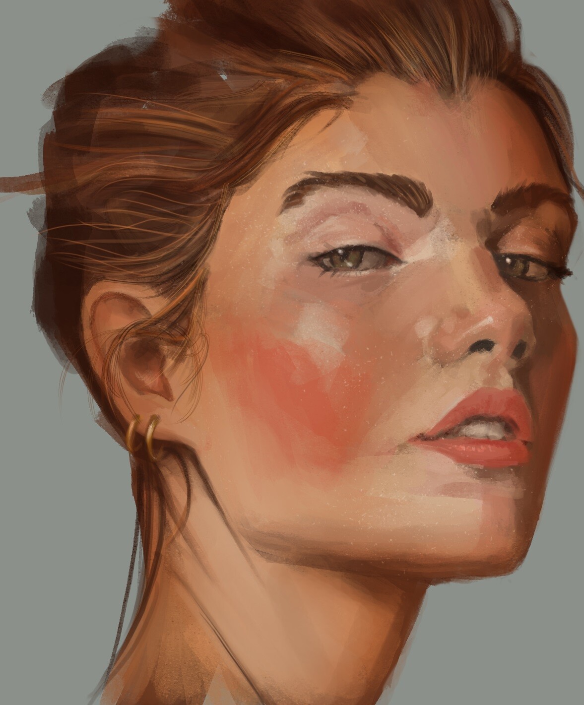 ArtStation - red hair pin-up