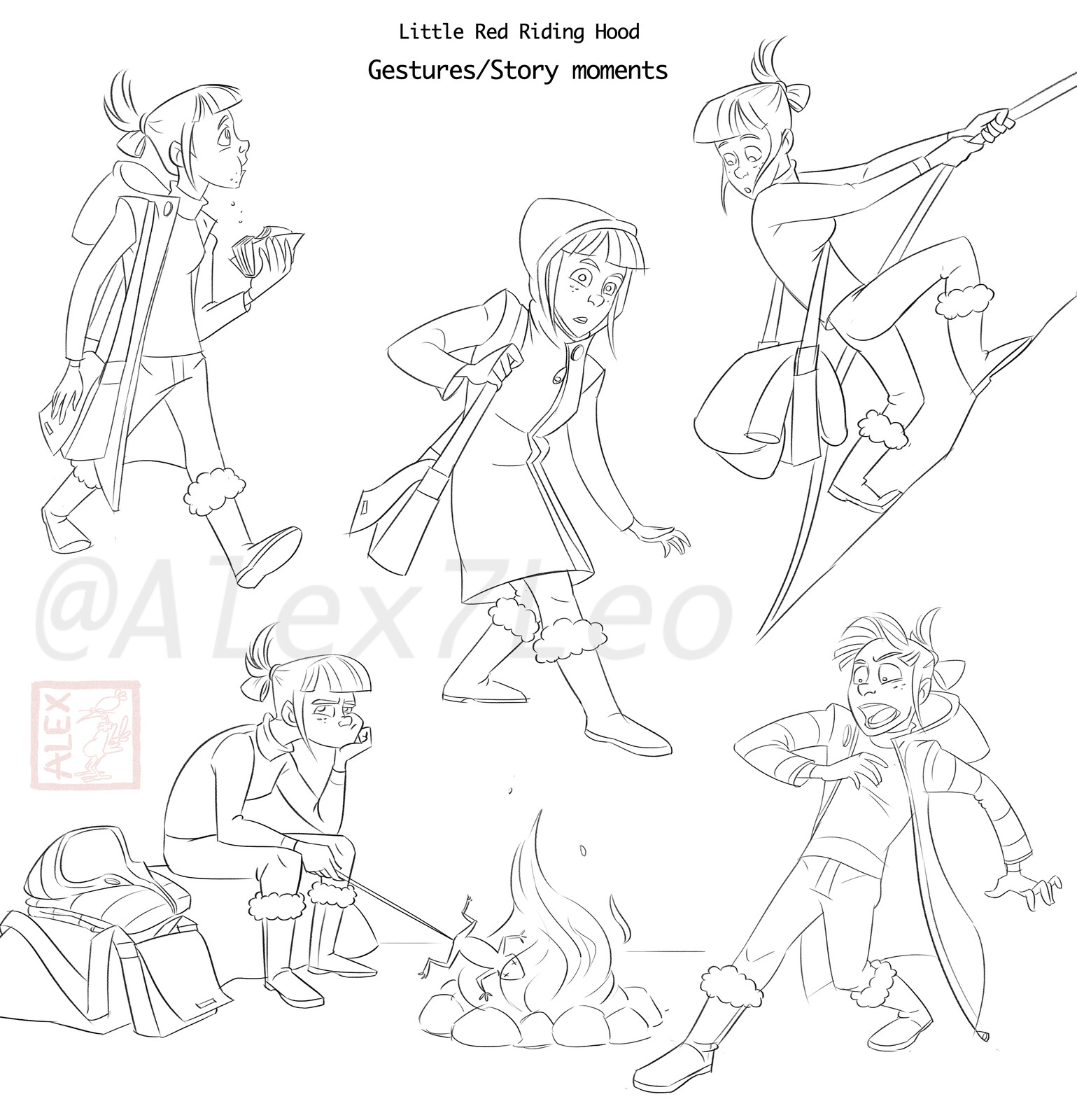 Alex Gadelev - Little Red Riding Hood Gestures