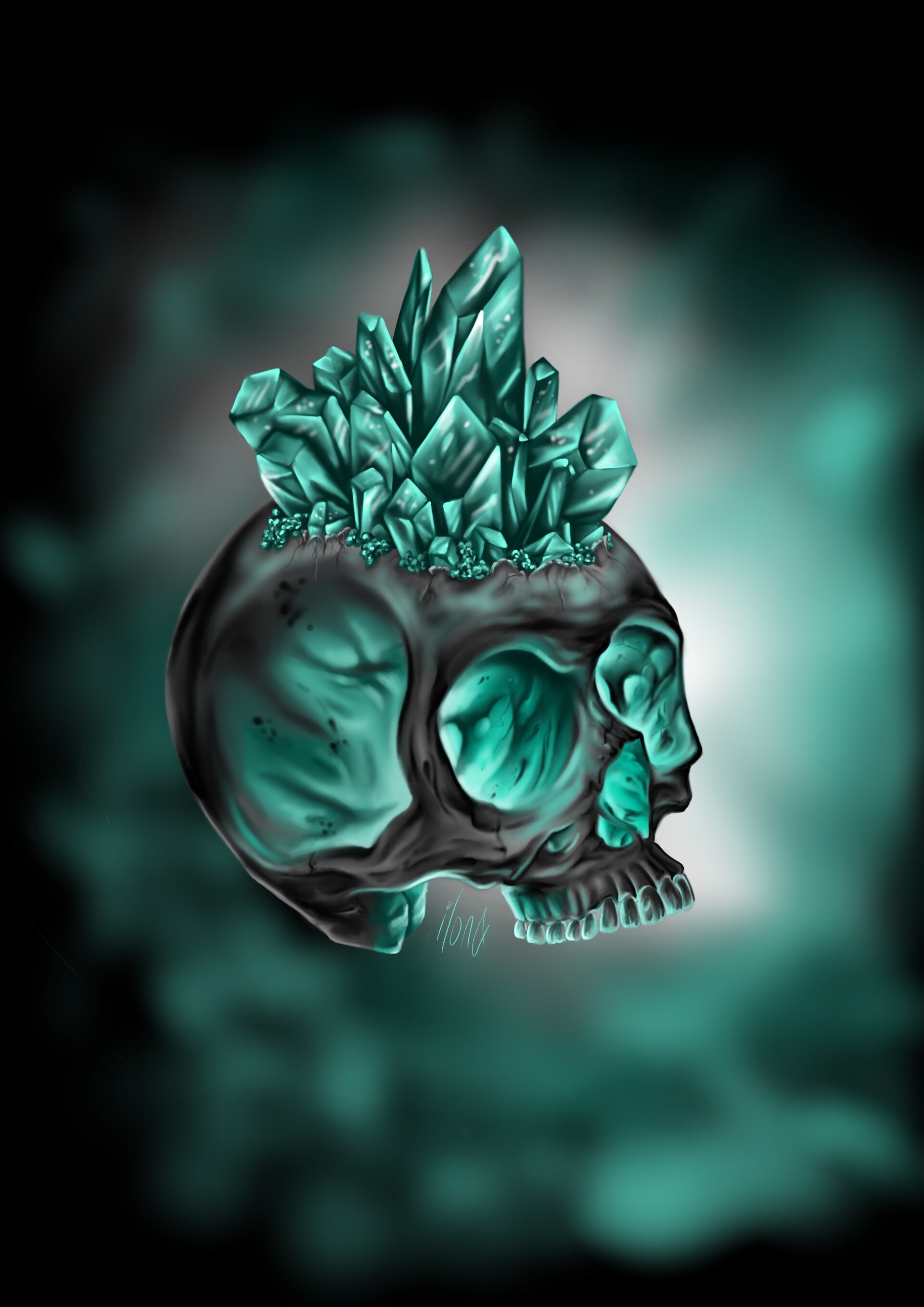 ArtStation - Crystalized skull