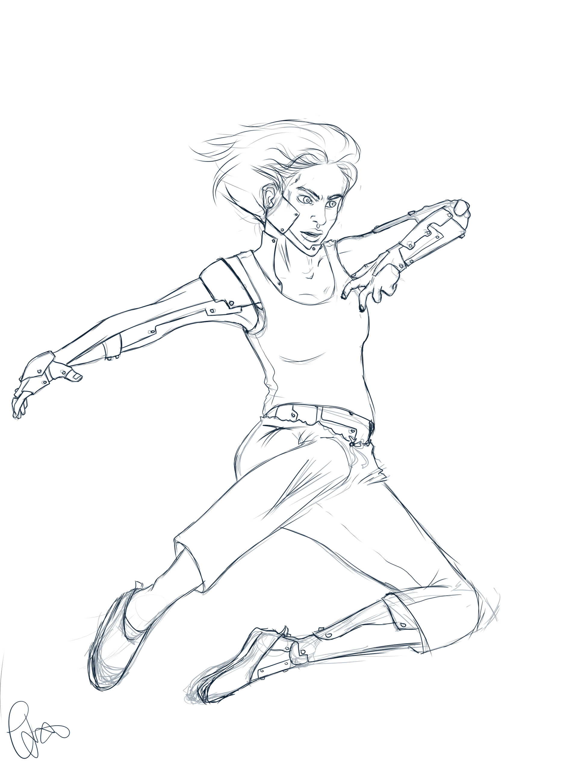 ArtStation - Escape lineart