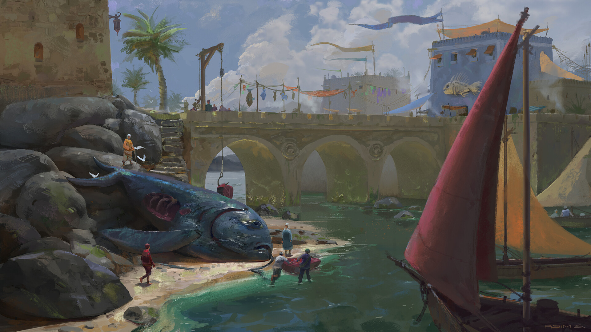 ArtStation - Sindbad's Fisher Village
