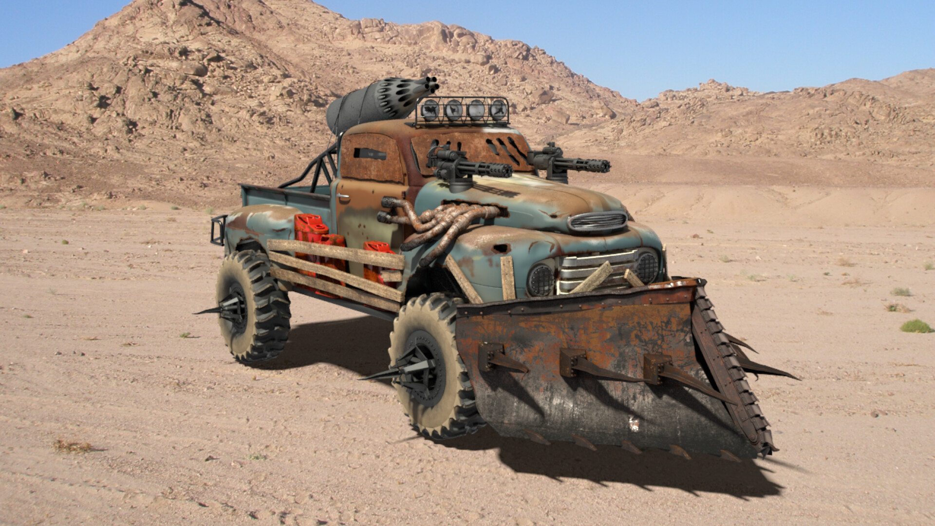 ArtStation - MotorGun Truck