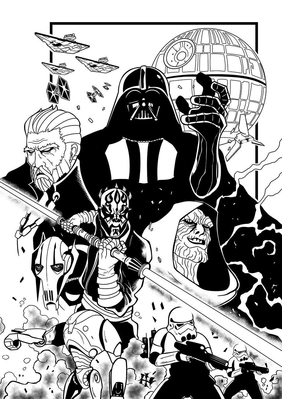 star wars sith coloring pages