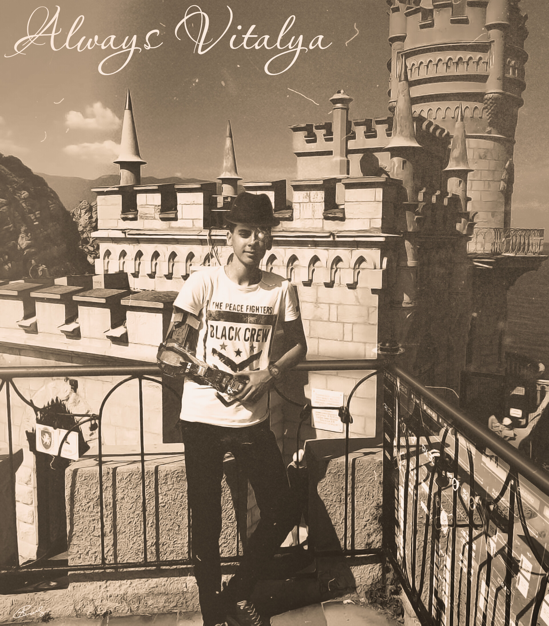 ArtStation - Old photo with cyborg