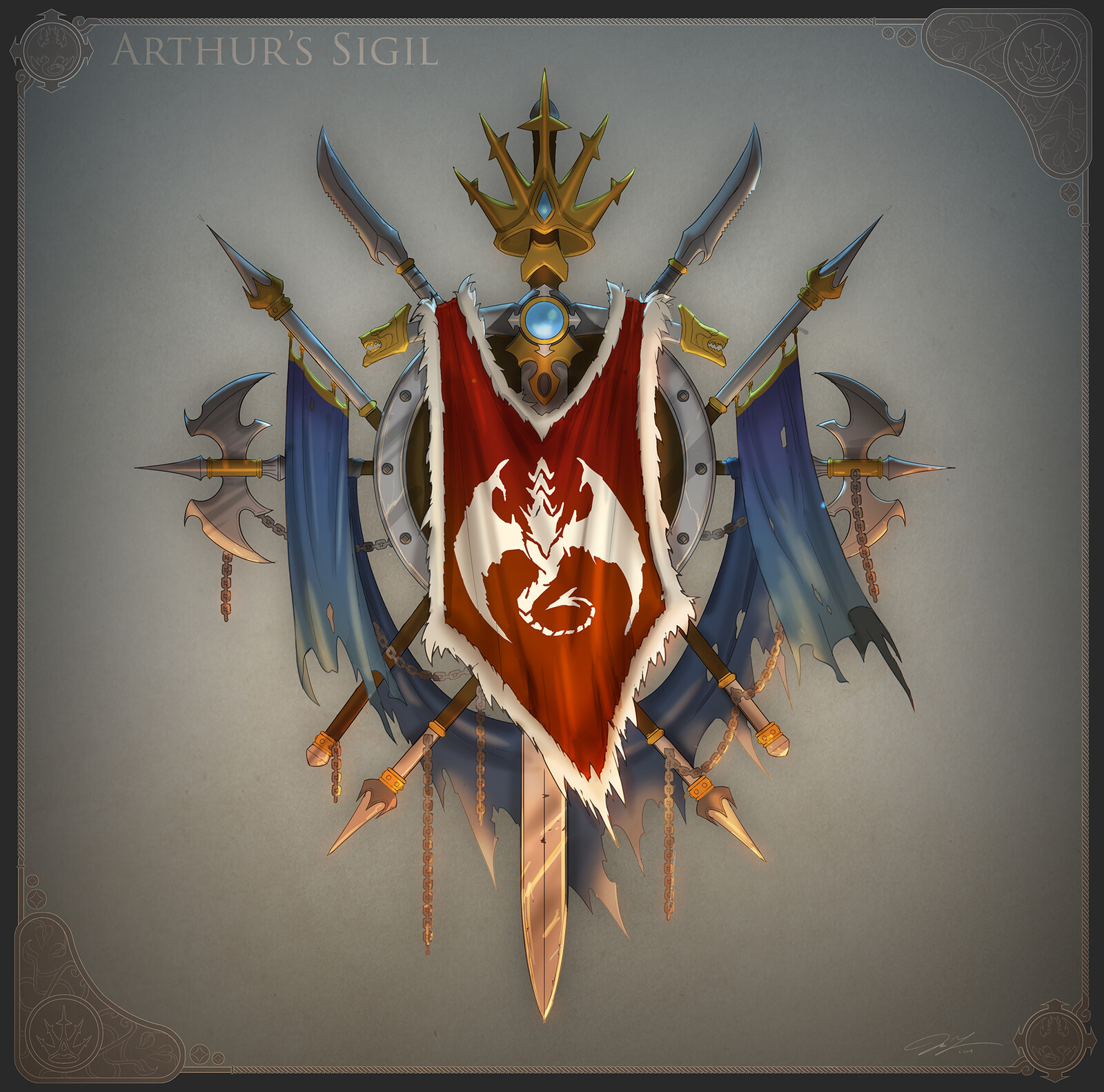 Art of Li - The Legend of King Arthur - Character Concept Challenge