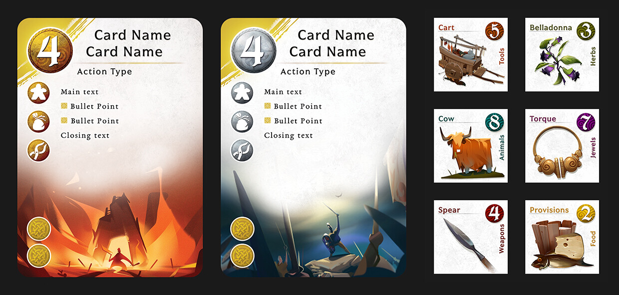 ArtStation - Verrix Board Game layout work