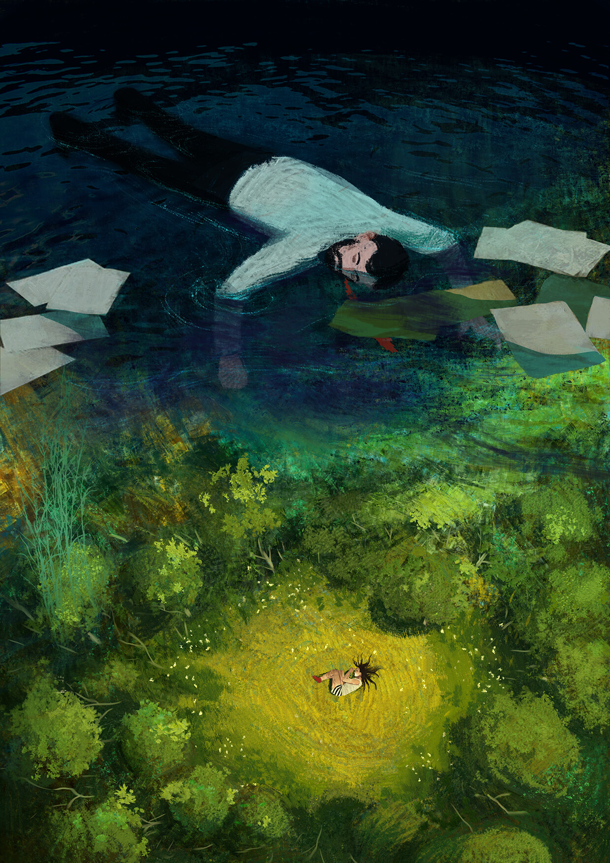 ArtStation - Drowning in the inkwell