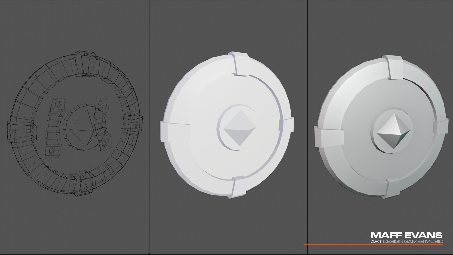 Maff Evans - Low-Poly Shield Prop