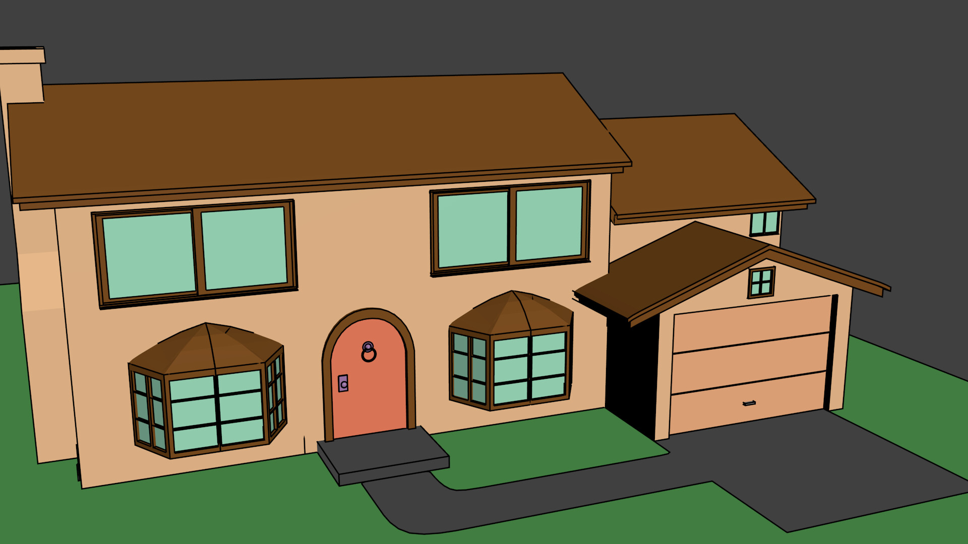 ArtStation - Simpsons Buildings (Fan Art)