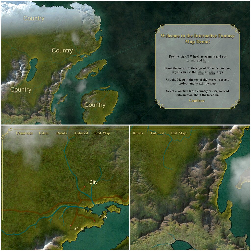 ArtStation - Interactive 3D Map