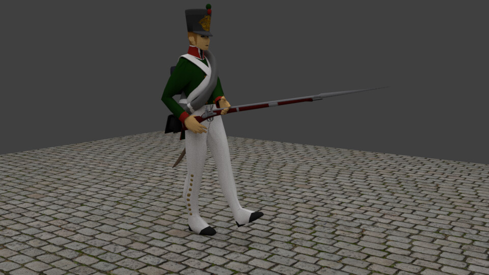 ArtStation - RUSSIAN musketeer 1812