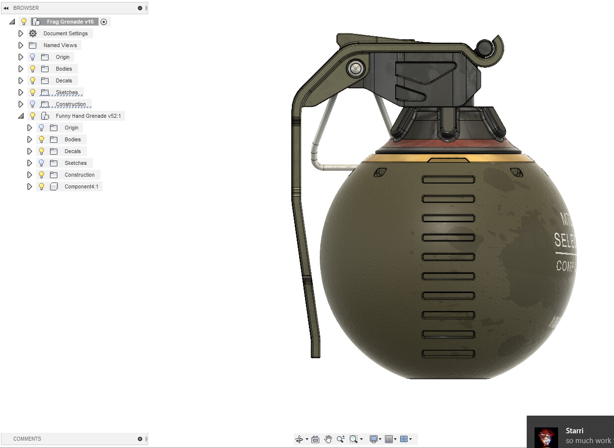 Wesley Johnson - F1 Technologies - M72 Frag Grenade