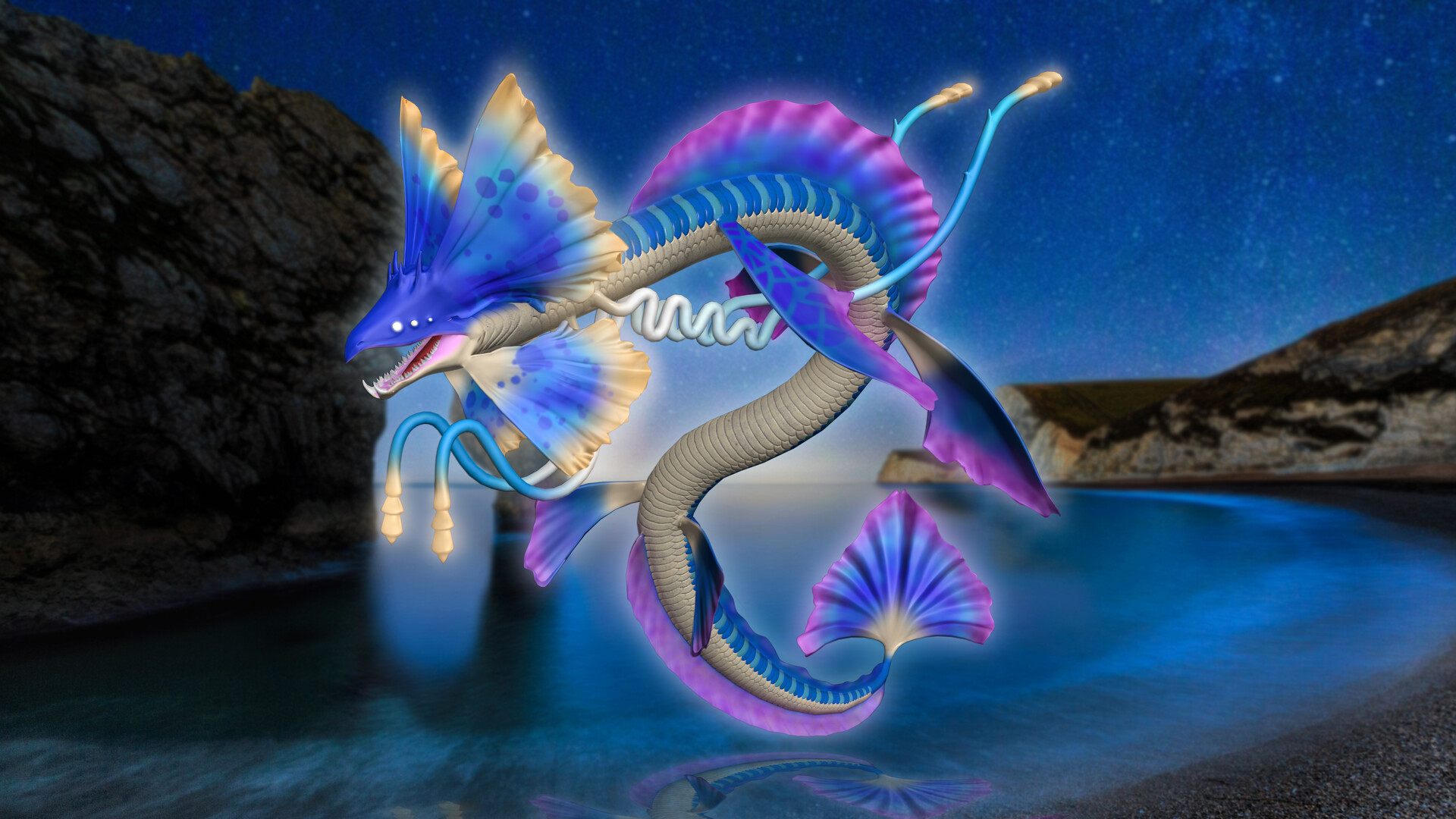 ArtStation - Snake Dragon Modeling & Texturing