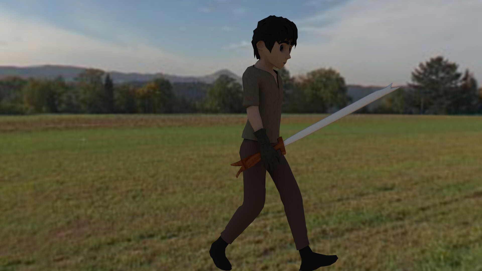 ArtStation - LOW POLY MAIN CHARACTER