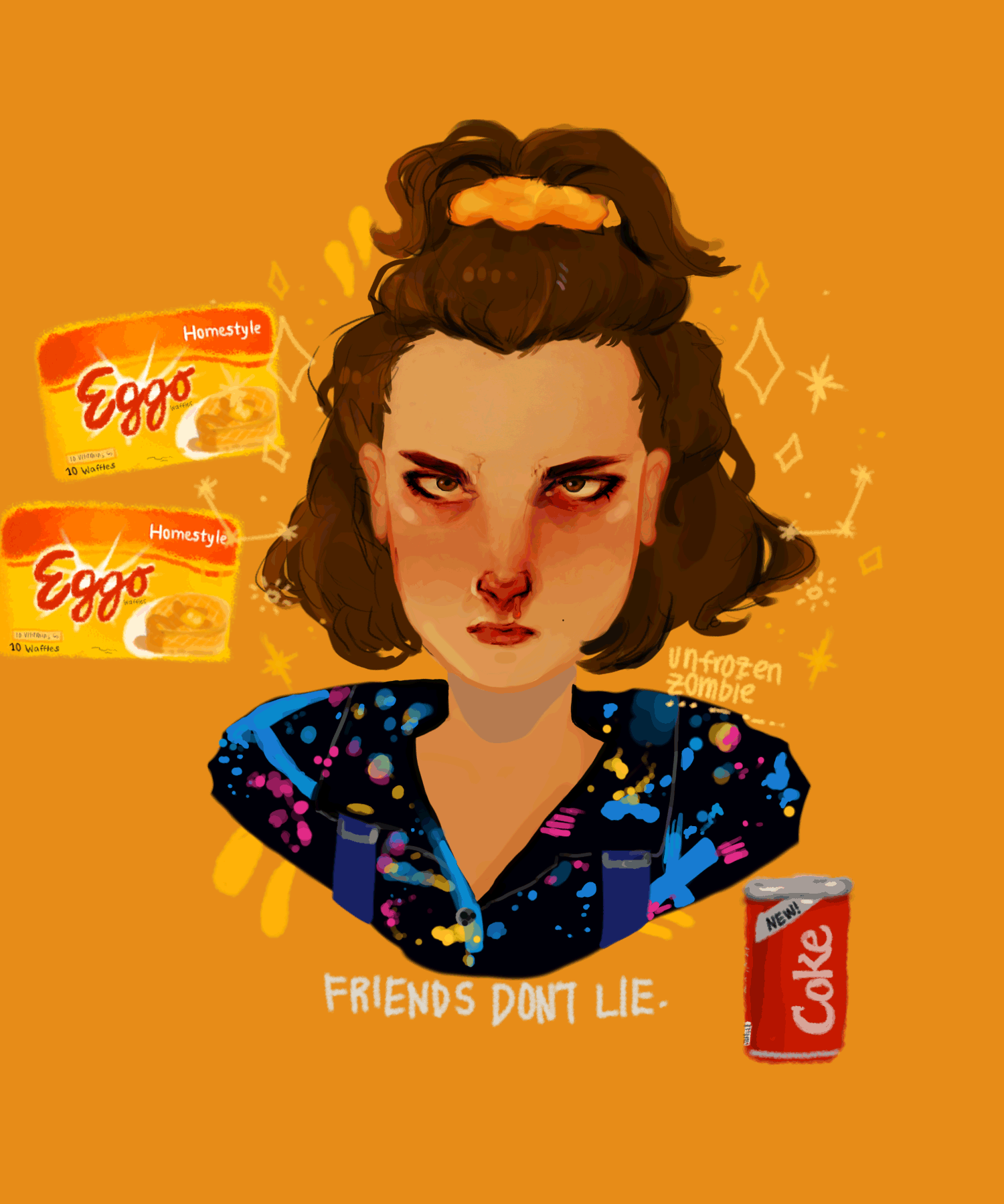 Eleven From Stranger Things S3 Drawing Stranger Things & Léon