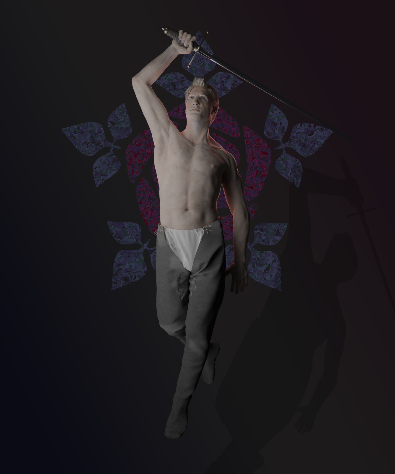 Anastasia Ryzhkova - Symbolic 3D Image of Medieval Knight without Armor