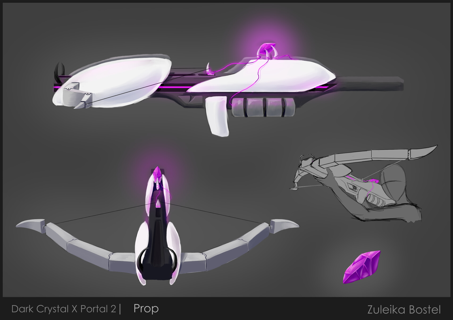 ArtStation - Prop- Dark Crystal X Portal 2