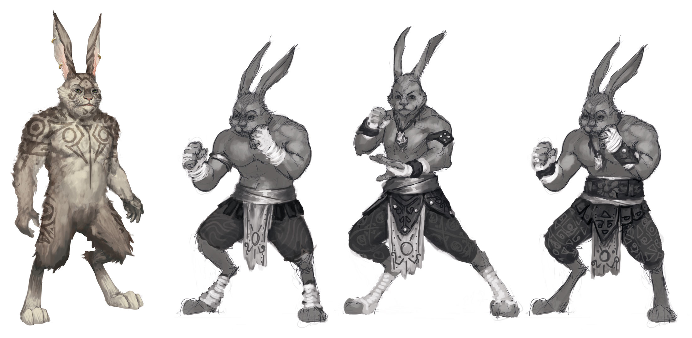 Samuel Bourguignon - Malkyrs: tutoriel - Rabbit warrior