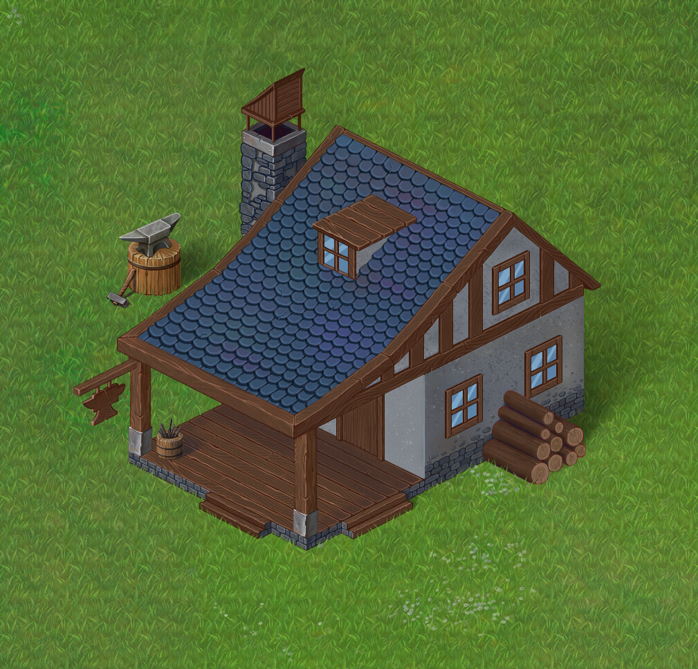 ArtStation - blacksmith's house